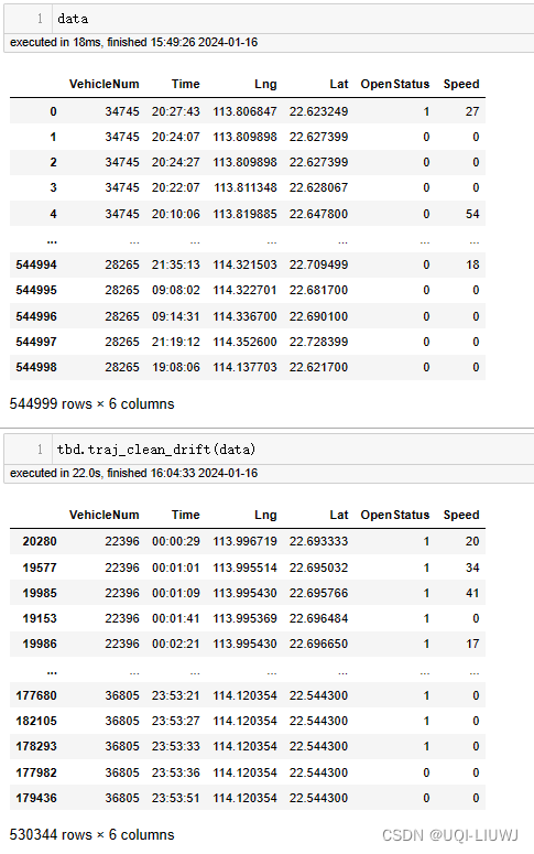 transbigdata笔记：清理研究区域内的轨迹漂移_transbigdata 漂移点-CSDN博客