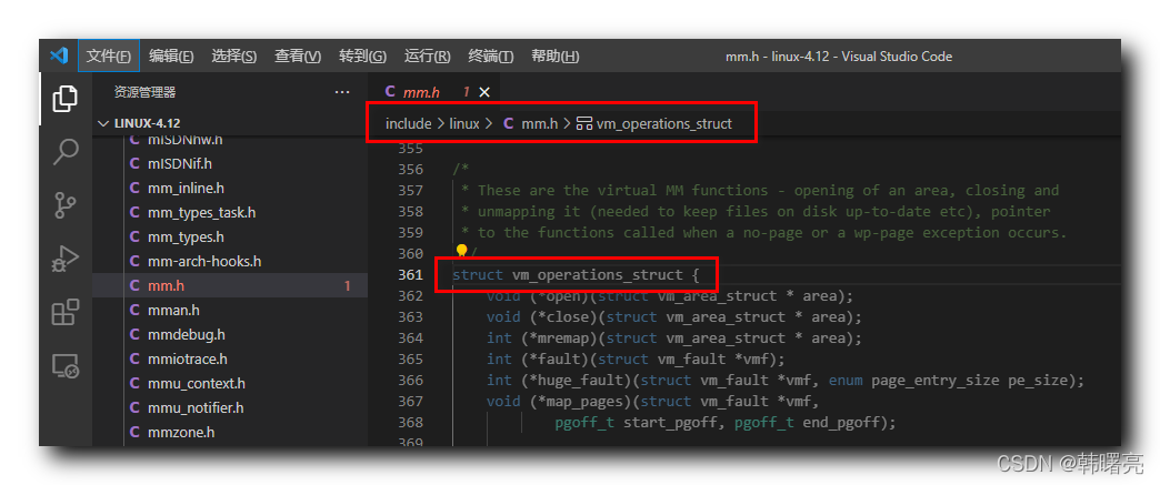 【Linux 内核 内存管理】内存映射相关数据结构 ④ ( vm_area_struct 结构体成员分析 | vm_ops 成员 | vm_operations_struct 结构体成员分析 ...