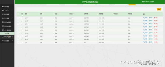 计算机java项目｜springboot大学生班级管理系统java班级管理系统 Csdn博客 