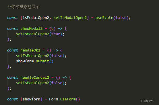 antd中 Model+Form结合Table的使用及表单回填_antd表单数据回填-CSDN博客