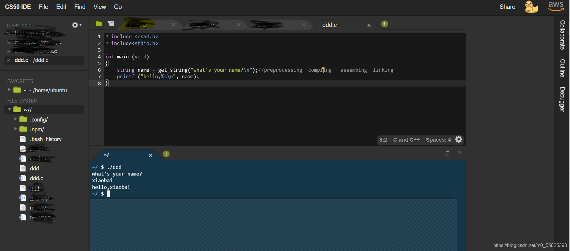 CS50 IDE 学习笔记（1）_cs50.h-CSDN博客
