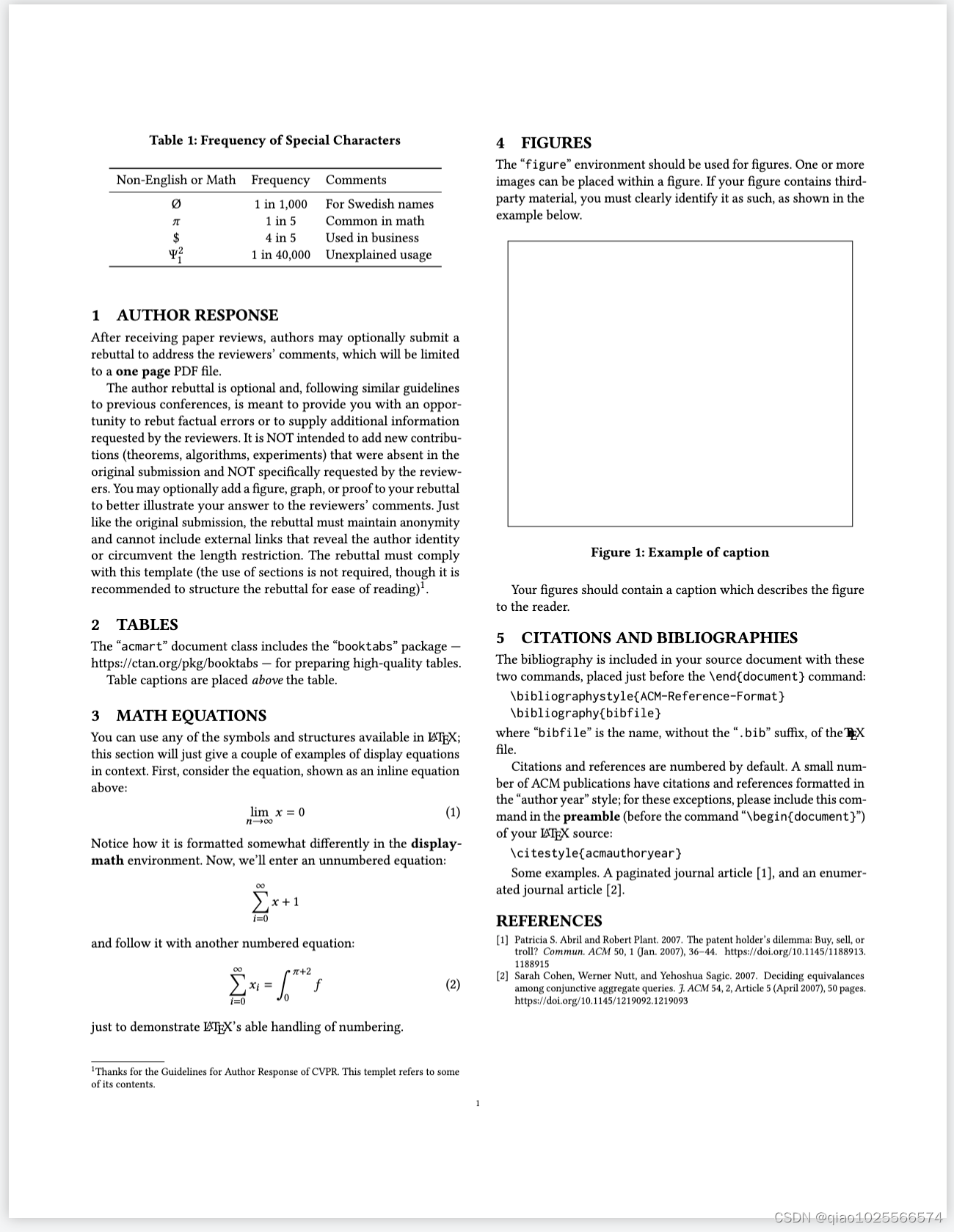 ACM MM2024 Rebuttal Latex模板如何去掉标题_acm mm rebuttal模板-CSDN博客