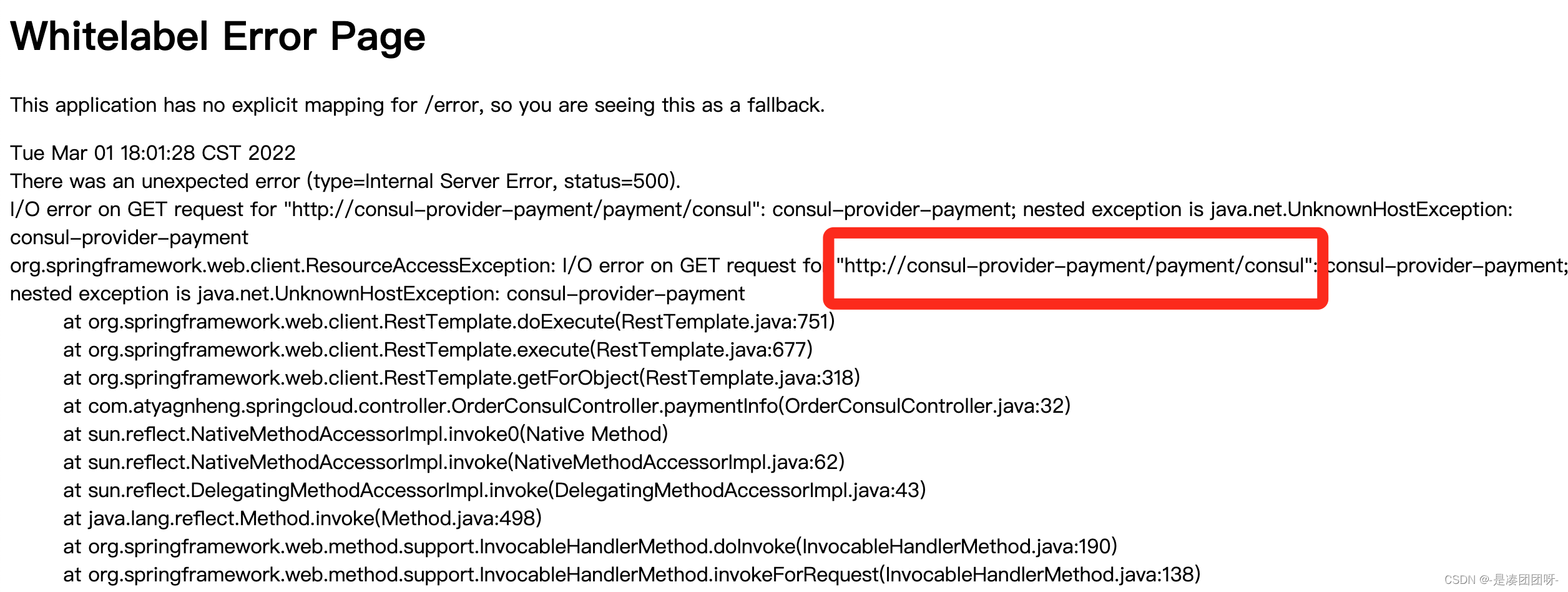 zookeeper、consul，服务注册成功，却无法解析地址。java.net.UnknownHostException: consul-provider-payment_使用consul ...