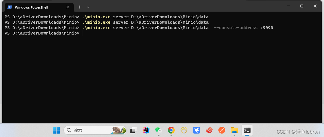 BS问题：Windows11 安装 minio 启动后没有输出内容_incorrect usage: flag provided but not defined: -a-CSDN博客