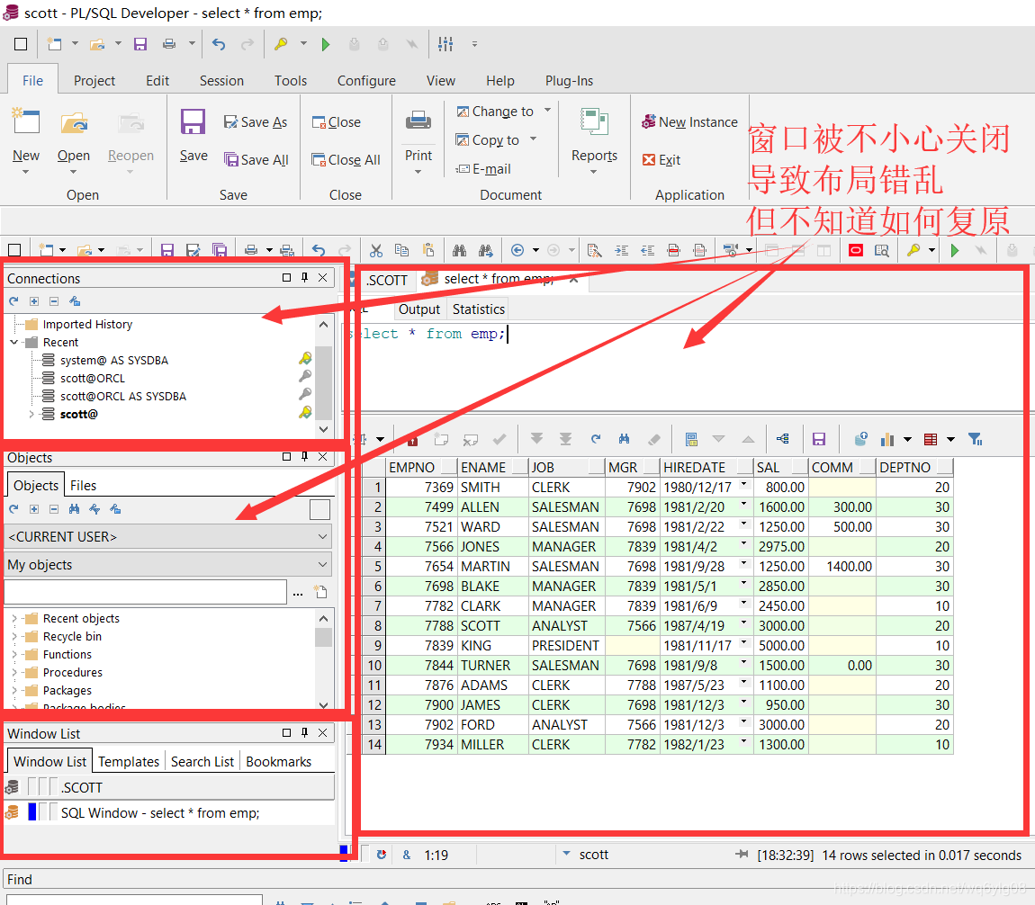 Plsql Developer恢复默认窗口布局(2019年v1300最新版plsql Developer)plsql重置窗口布局 Csdn博客