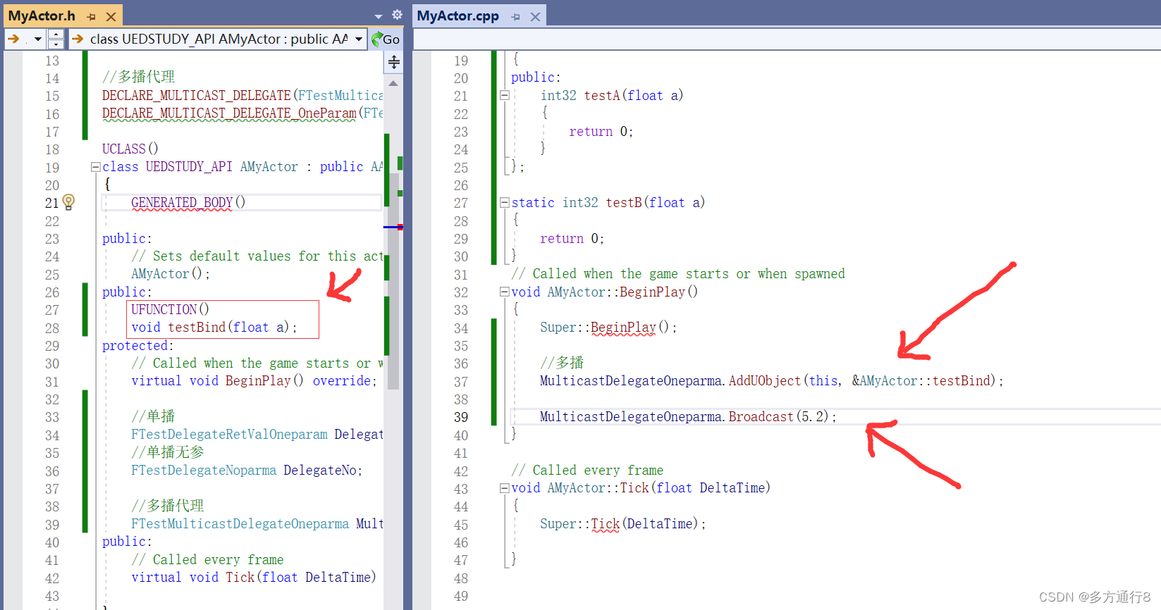UE4/5C++：Delegate（委托or代理？）的使用_蓝图绑定c++委托-CSDN博客