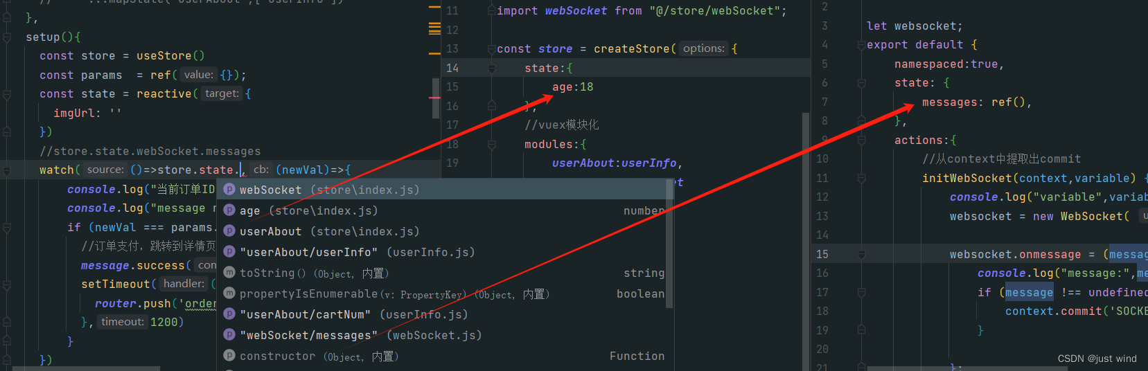 axios封装、Vue3中Vuex数据获取与WebSocket事件处理实践-CSDN博客