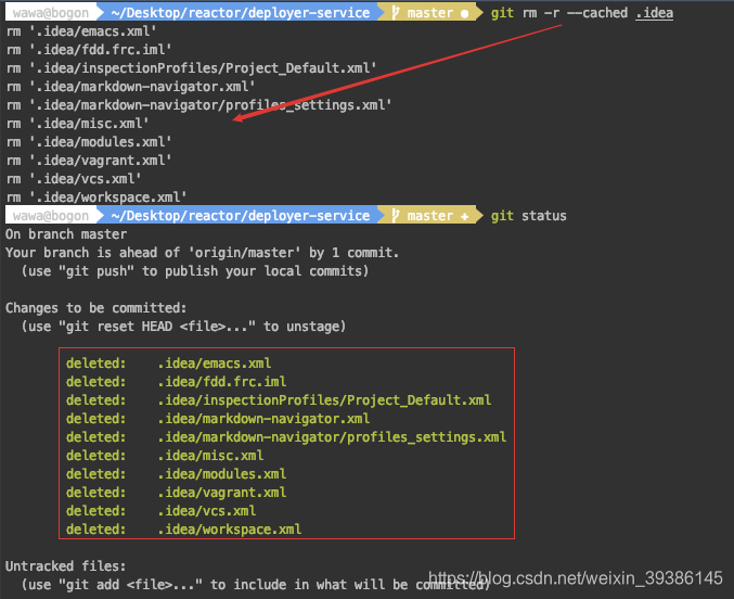 Git提交代码老出现.idea workspace.xml 问题_git workspace.xml .idea-CSDN博客