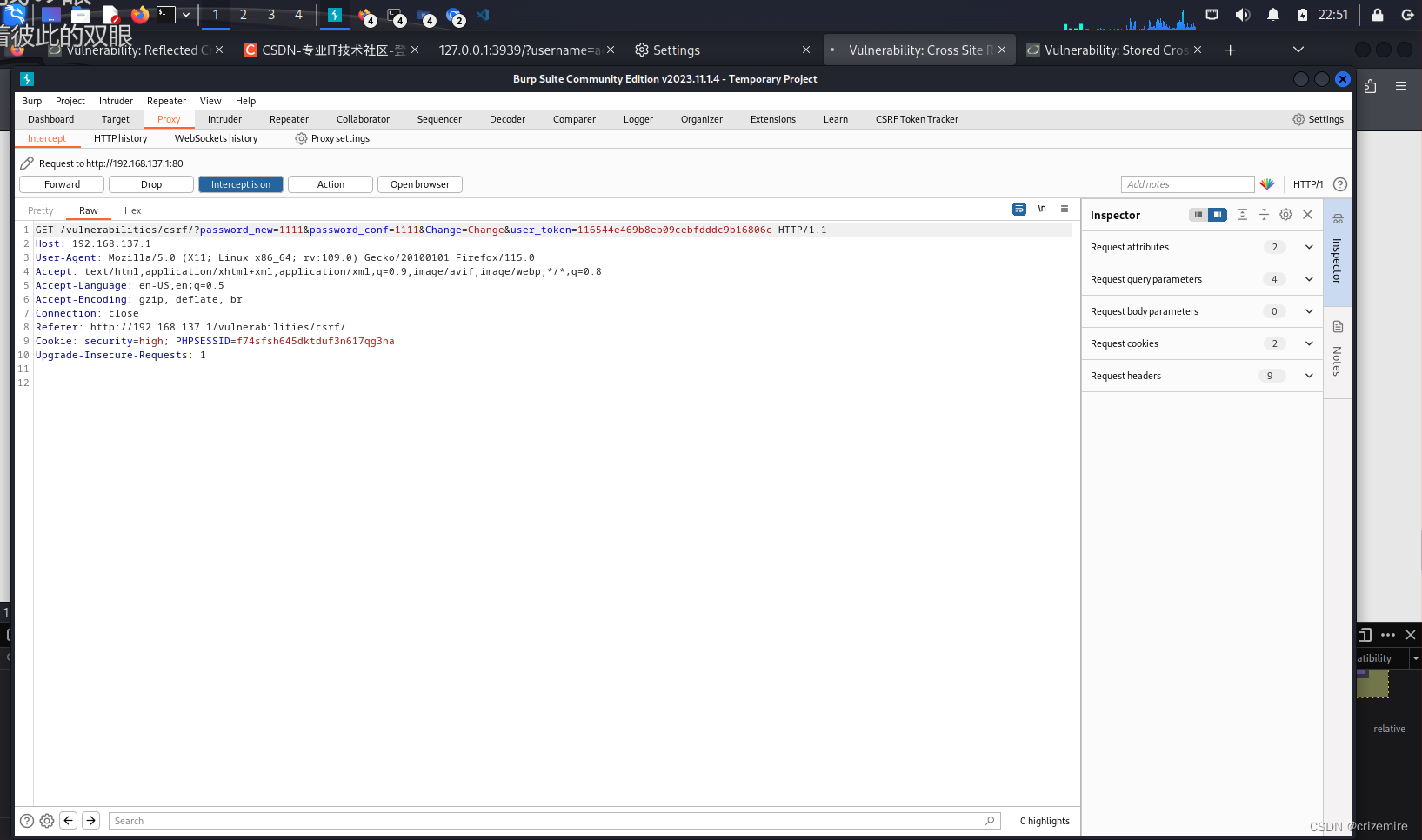 【DVWA打靶进阶】利用Python的http服务器以及xss漏洞修改受害者账户口令_dvwa靶场更改访问密码-CSDN博客