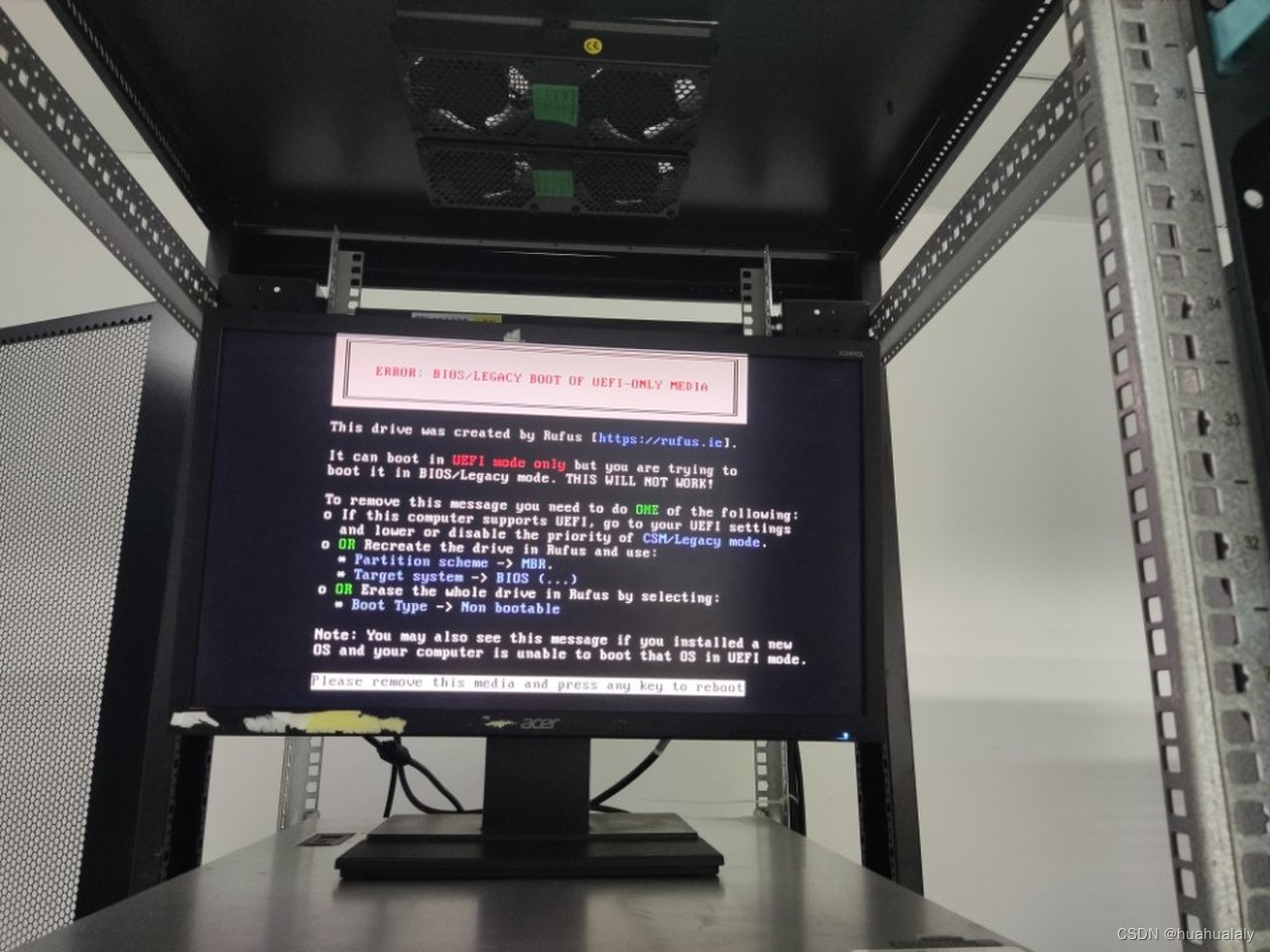 如何解决重装dell R730操作系统时提示 error:bios/legacy boot of uefi-only media_bios ...
