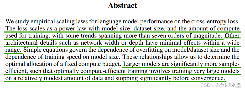 论文阅读：LLM：Scaling Laws for Neural Language Models （上）-CSDN博客