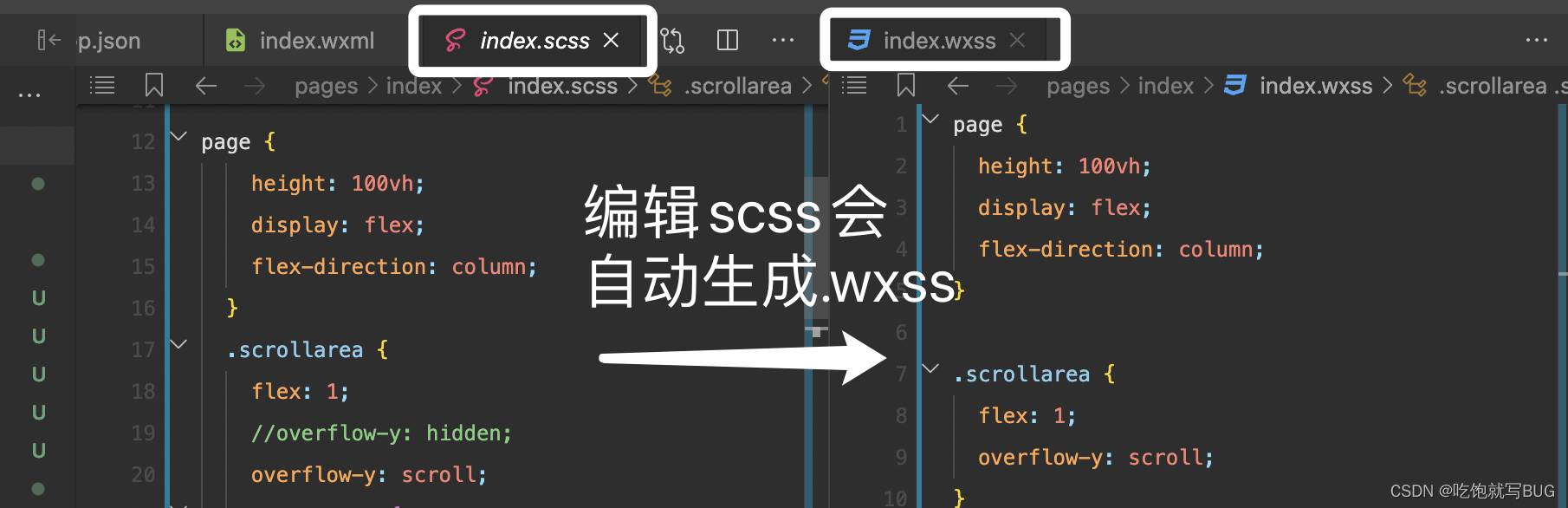 微信小程序中使用SCSS编译WXSS_微信小程序使用scss-CSDN博客