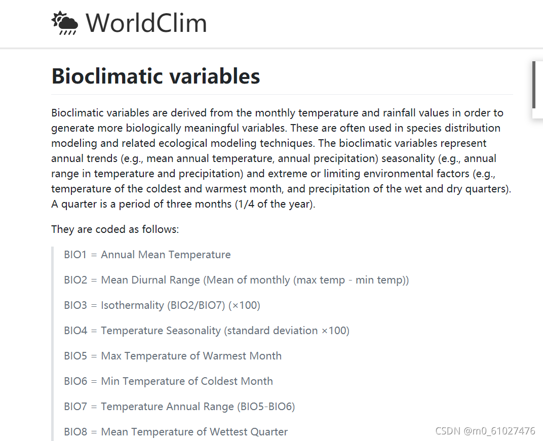 WorldClim 数据下载-CSDN博客