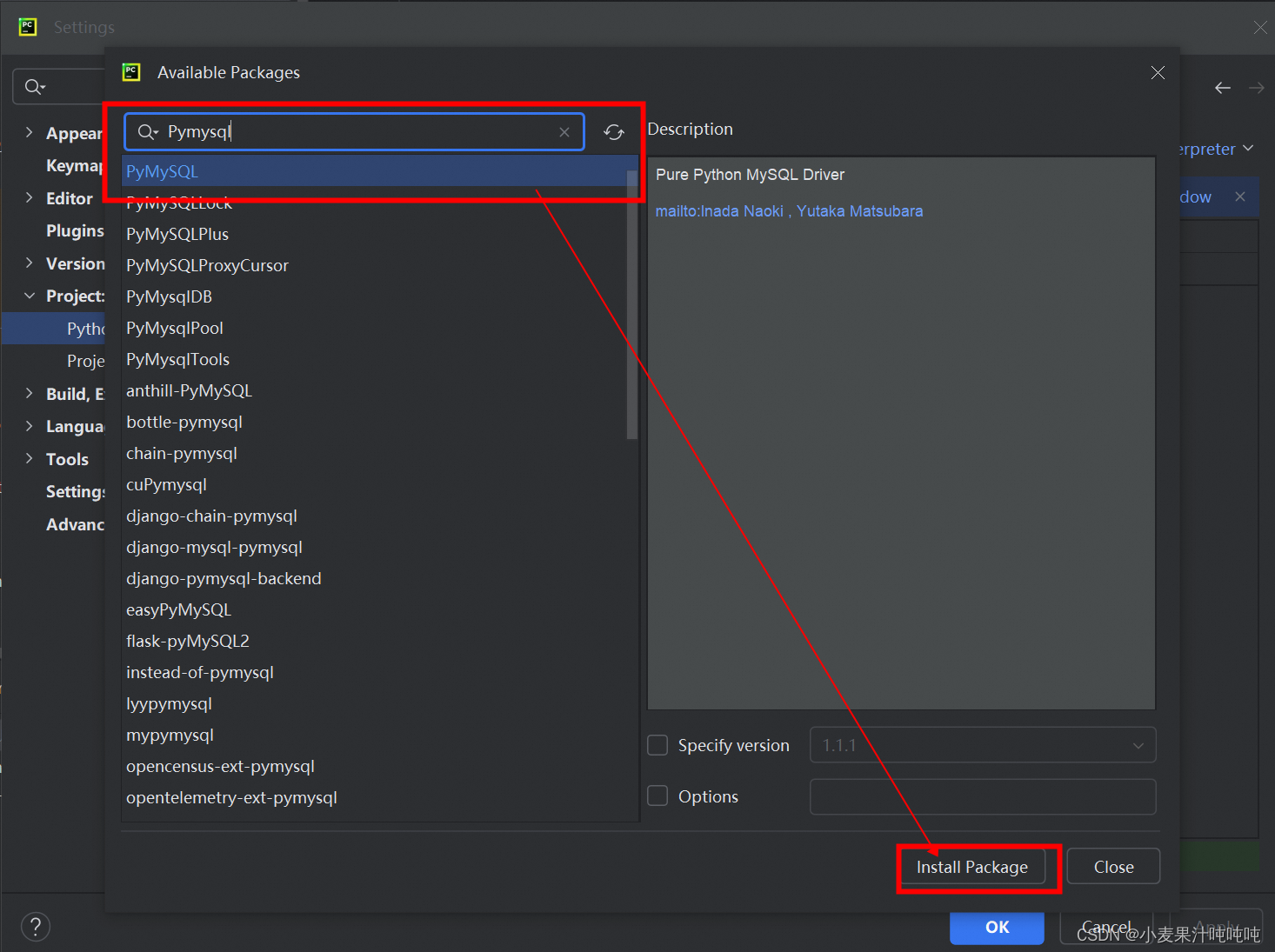 No module named ‘pymysql‘(已经pip install pymysql)_no module named 'pymysql-CSDN博客