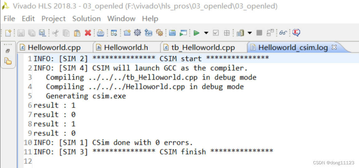 HLS入门-LED闪烁仿真-CSDN博客