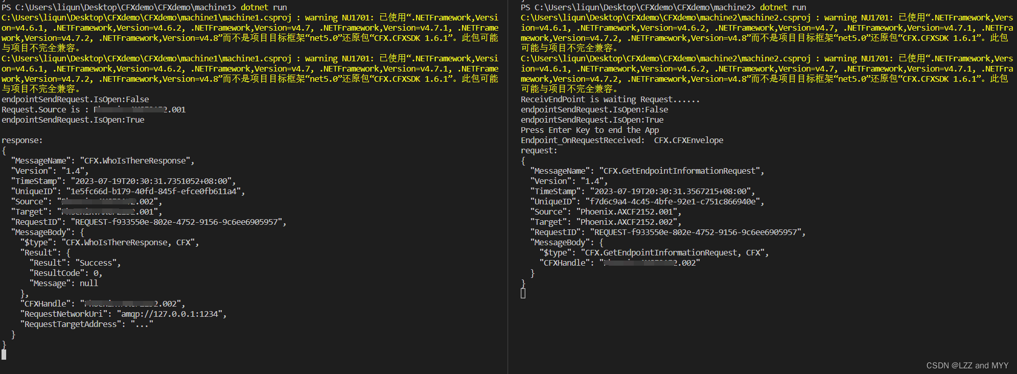 基于IPC-CFX的点对点通信C#-CSDN博客