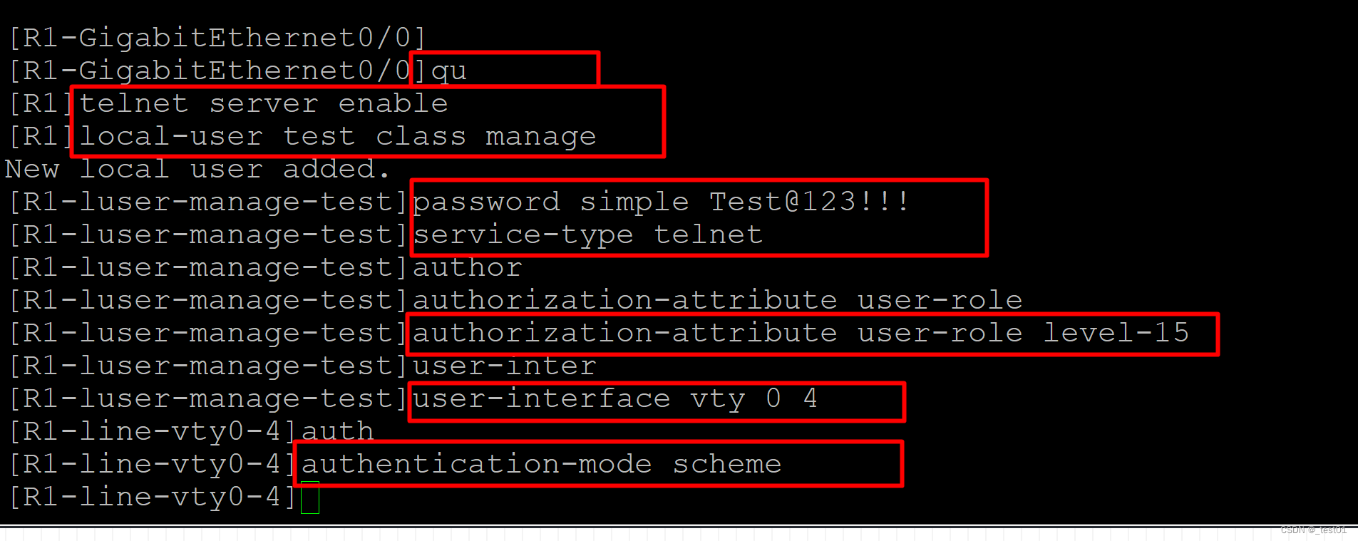 H3C-NE实验-Telnet实验_telnet关闭路由器防火墙-CSDN博客