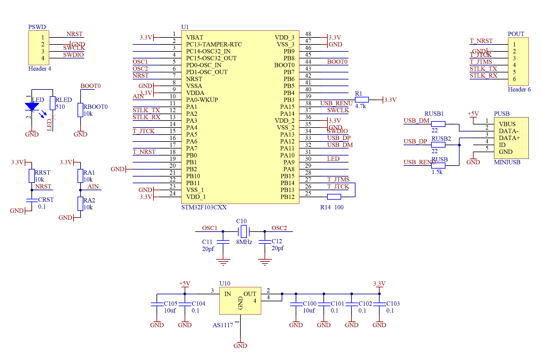 ST-LINK/V2 调试接口制作与调试_stlink v2-CSDN博客