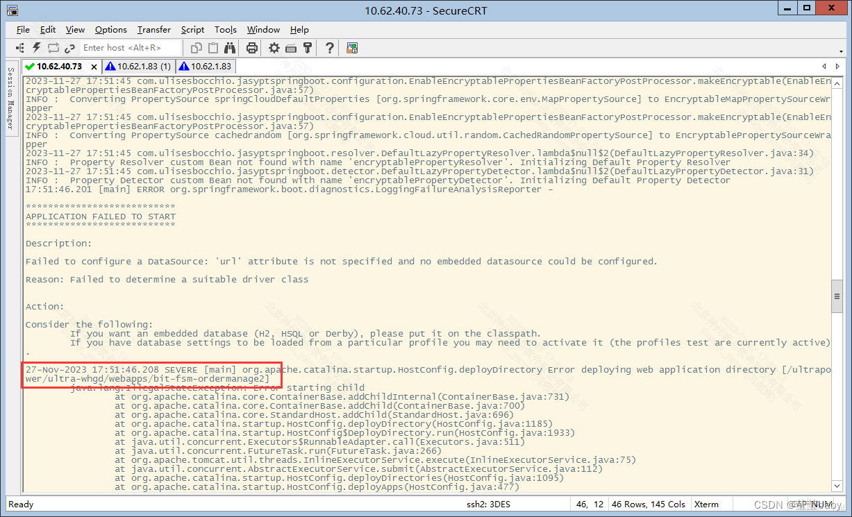 项目部署到tomcat报错-CSDN博客