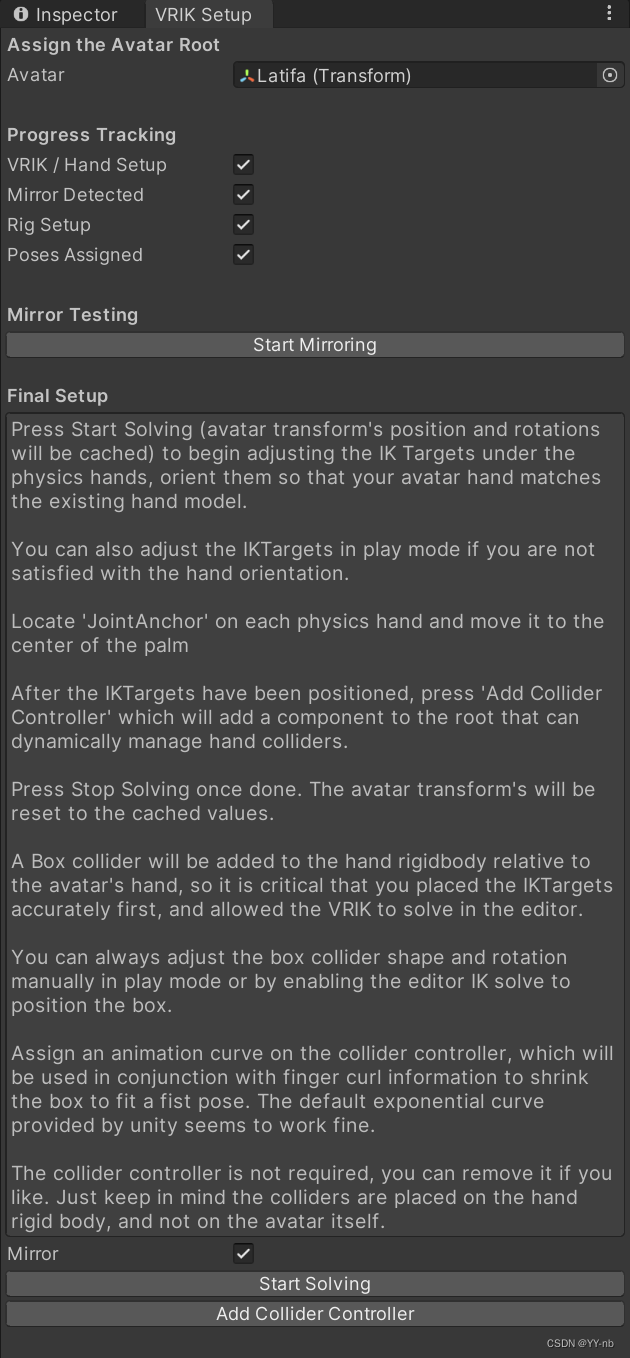 Unity HurricaneVR 插件中的 VRIK 设置-CSDN博客