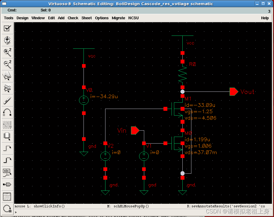 virtuoso IC5141 实验三 Cascode OTA放大器设计_cascode放大器-CSDN博客