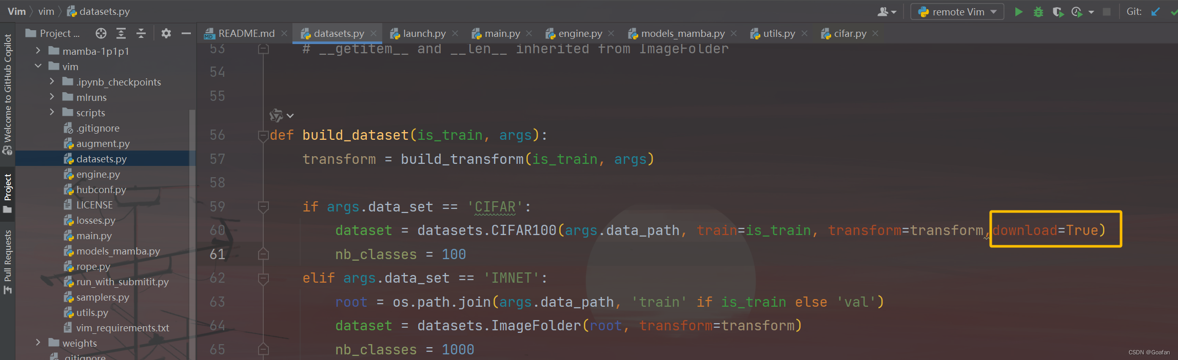 Vision Mamba 代码调试---Pycharm+AutoDL_vision mamba代码-CSDN博客
