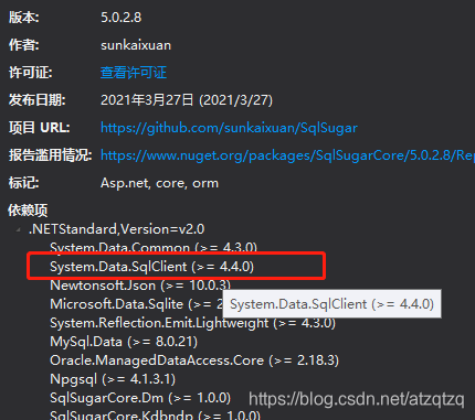 使用sqlsugar的事务时，提示Enlisting in Ambient transactions is not supported_升级 system.data.sqlclient版本 ...