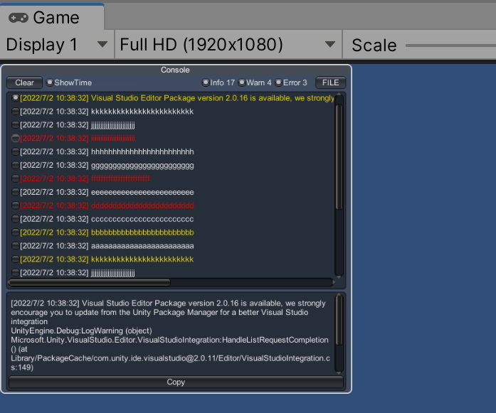 Unity SKFramework框架（二十二）、Runtime Console 运行时调试工具_unity skframework 下载-CSDN博客