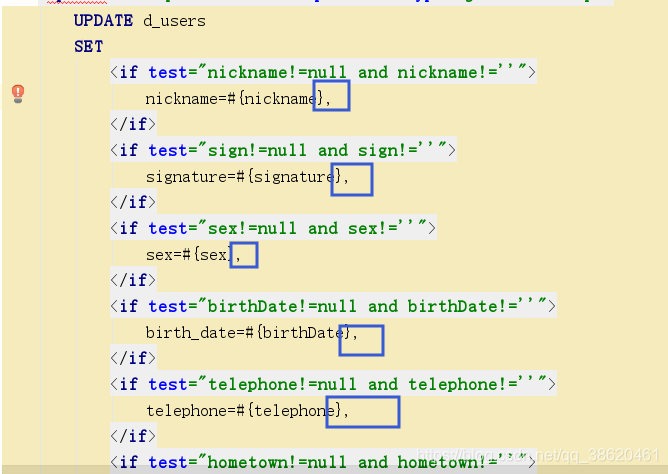 mybatis 常用标签 等 消除 ‘，’ 和 ‘and’等_mybatis if 逗号-CSDN博客