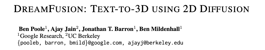[论文解析]DREAMFUSION: TEXT-TO-3D USING 2D DIFFUSION-CSDN博客