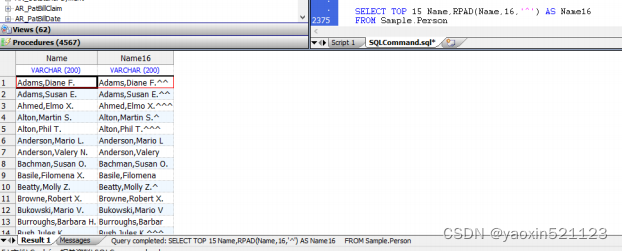 第121章 SQL函数 RPAD_sql rpad-CSDN博客
