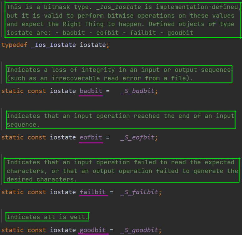 关于C++之流状态(stream state)_c'++流状态是4什么意思-CSDN博客