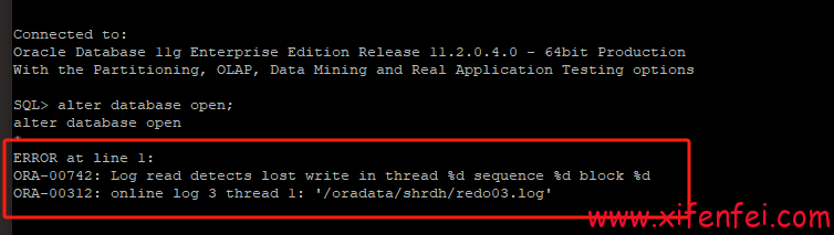 ORA-00742 ORA-00312 恢复---惜分飞-CSDN博客