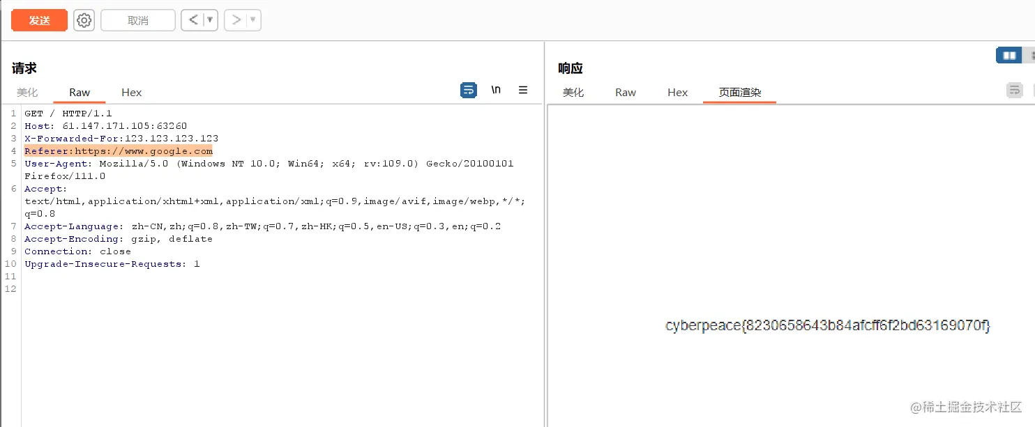 [CTF_网络安全] 攻防世界 xff_referer 解题详析_x老师告诉小宁其实xff和referer是可以伪造的。-CSDN博客