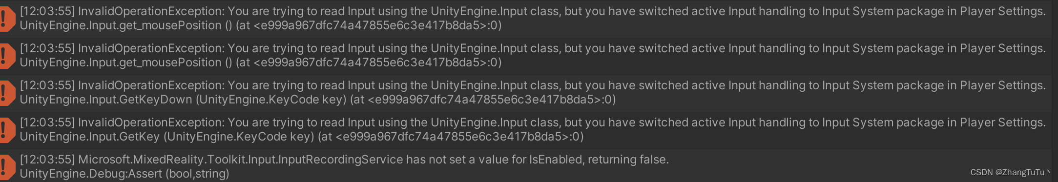 Unity and MRTK: 常见问题_invalidoperationexception: you are trying to read -CSDN博客