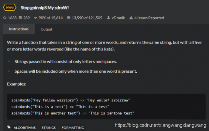 Codewars-Java编程刷题学习5- Stop gninnipS My sdroW!_设计一个函数,可以传入一个或多个单词的字符串,并返回该字符串,但所有五个或更多-CSDN博客