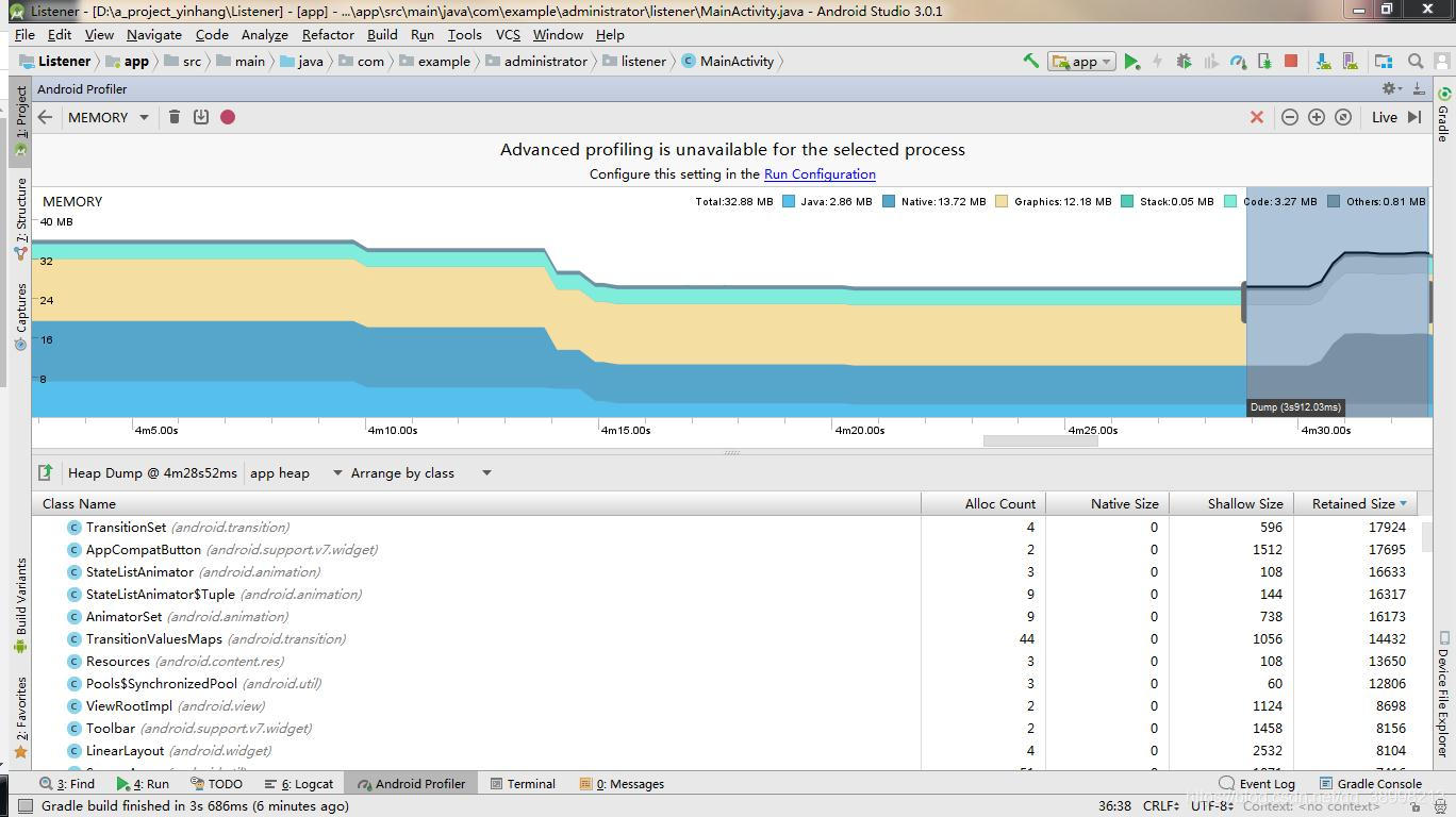 Android studio Memory Profiler简单使用_android studio memory-profiler-CSDN博客