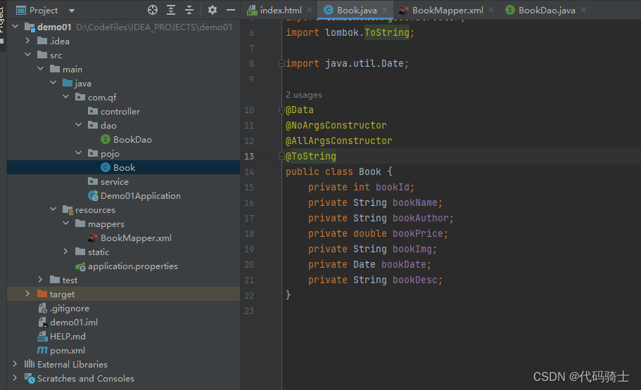 【Java-SpringBoot+Vue+MySql】Day2-第一个SpringBoot项目应用-CSDN博客