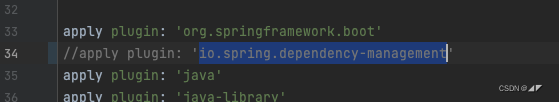使用spring-boot-gradle-plugin插件导致依赖消失，版本不对_缺少了必要的gradle插件依赖导致无法识别`plugins ...