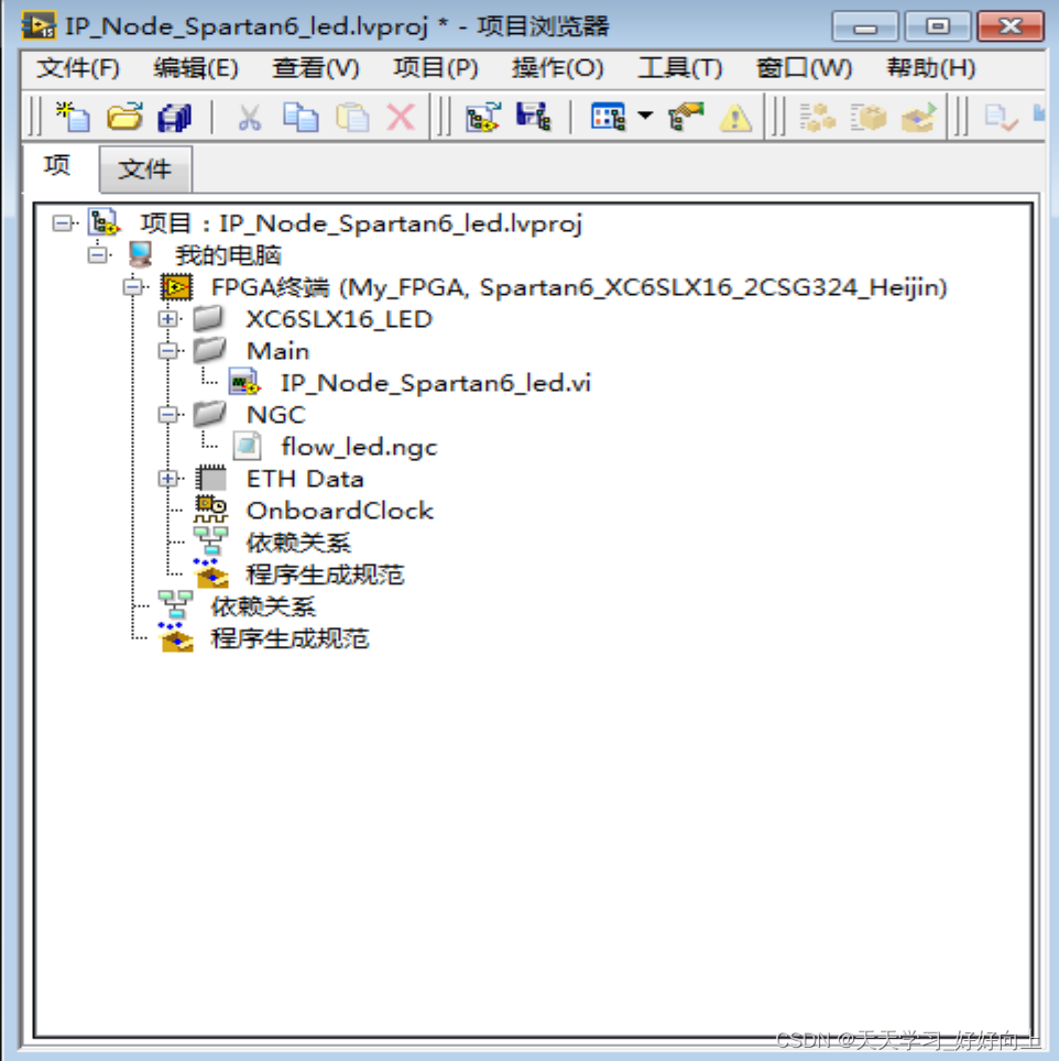 【LabVIEW FPGA图形化】 ngc、edf网表文件的编写:LED流水灯-CSDN博客
