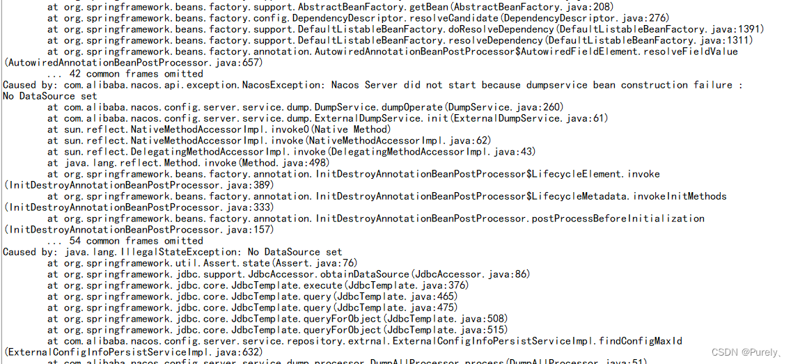 搭建nacos提示No DataSource set_nacos报错没有数据源-CSDN博客
