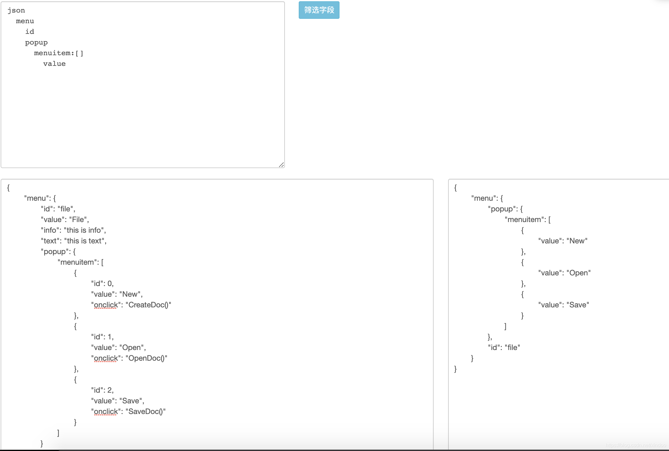Json字段选取器介绍和实现_json selector-CSDN博客