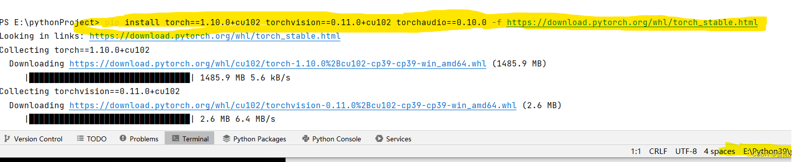 pytorch的安装（CUDA10.2+cuDNN8.3.3+torch1.10+ torchvision 0.11.1+python3.9）_cuda10.2对应的pytorch-CSDN博客