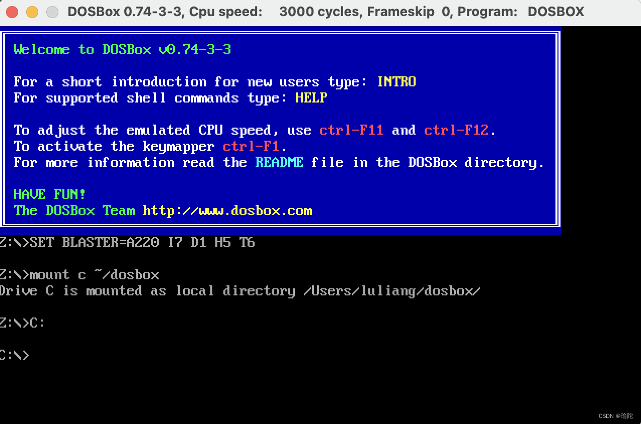 macOS DOSBox 汇编环境搭建_mac dosbox-CSDN博客