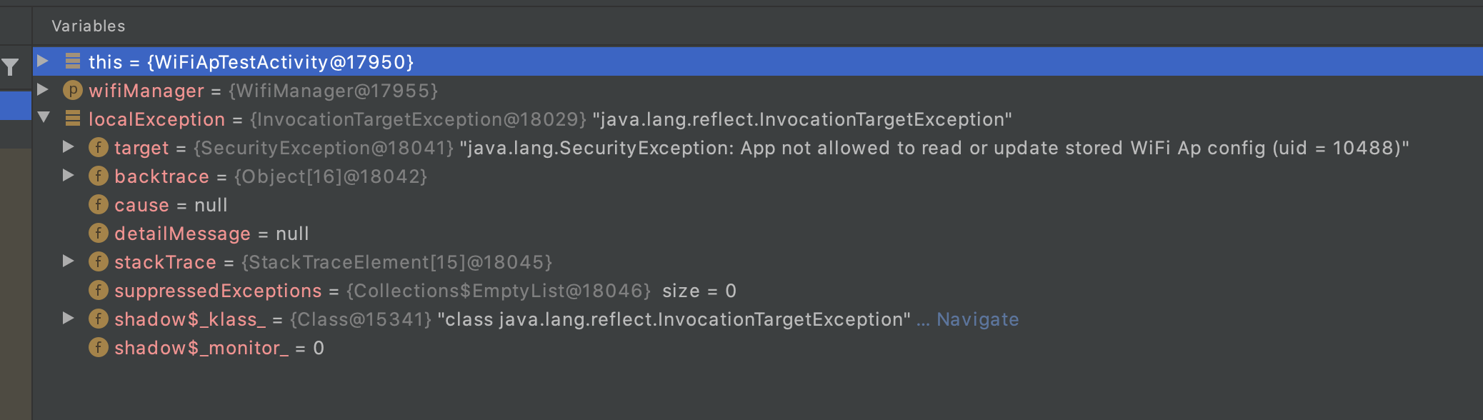 Android WiFi热点_app not allowed to read or update stored wifi ap c-CSDN博客