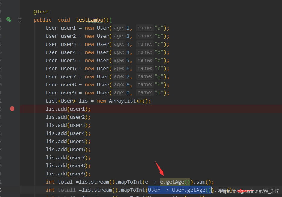 Java Lambda 表达式中的双冒号和箭头的用法 ：：usergetage Csdn博客 