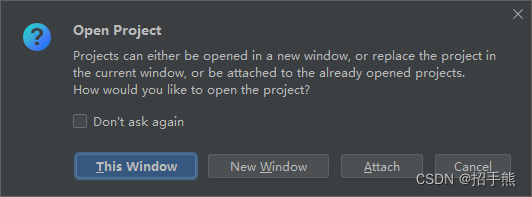 idea打开项目时不小心点了attach（附加），如何恢复？_idea attach-CSDN博客