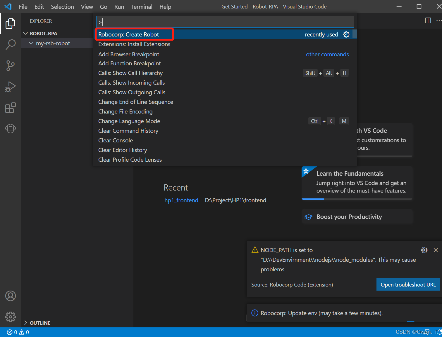 Robocorp+Robot Framework学习记录【初学者课程：一级课程】-CSDN博客