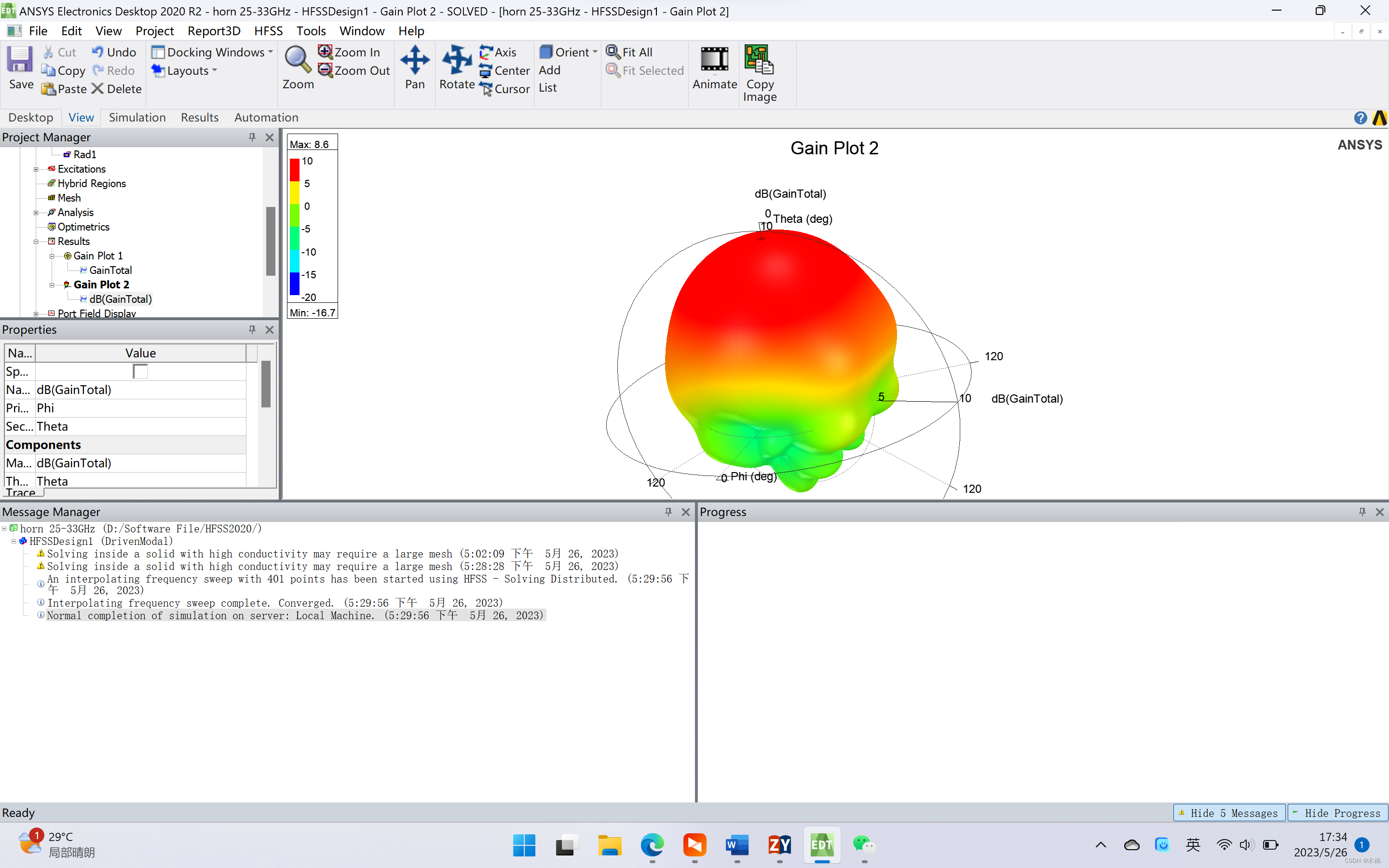 如何用HFSS仿真喇叭天线_hfss喇叭天线仿真-CSDN博客