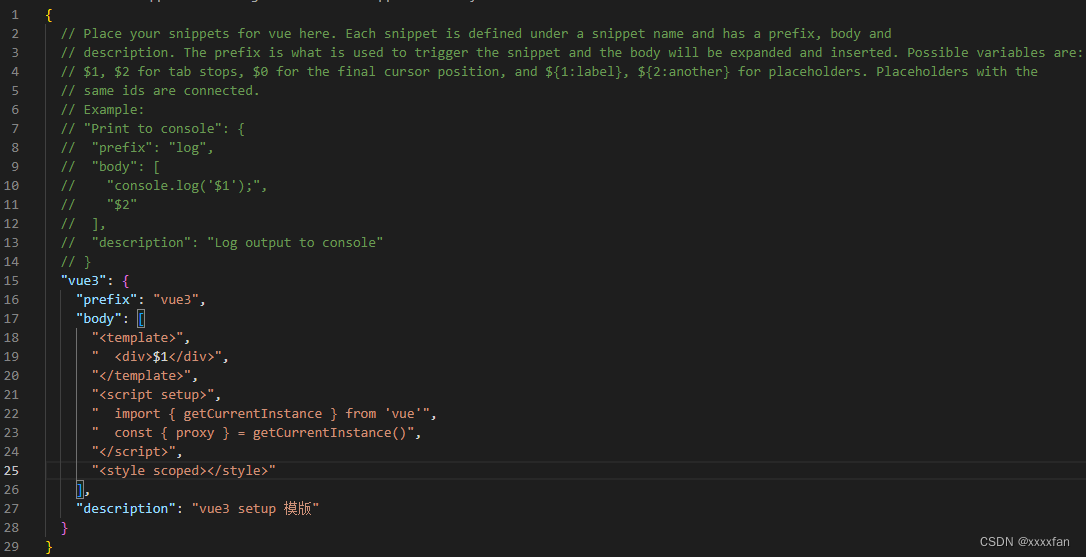 vscode配置vue3用户代码片段_vue3 vscode代码片段-CSDN博客